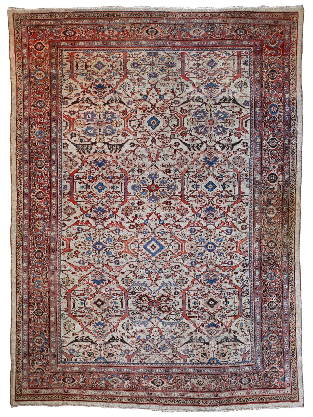 Antique Mahal carpet - Farnham Antique Carpets